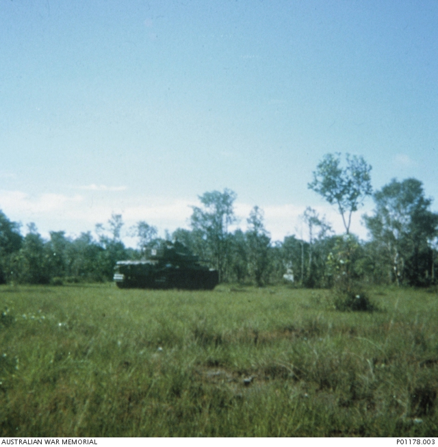 A MkV/1Centurion tank, call sign 32 (Three Two), ARN 169069, of 2 Troop ...
