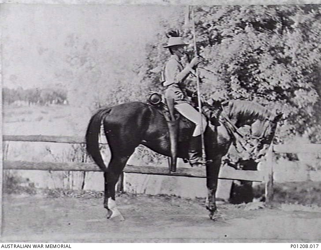 1892. PORTRAIT OF TROOPER LANSING, `K' (PARRAMATTA) TROOP, NEW SOUTH ...
