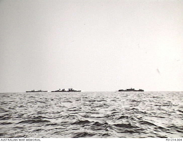 C1942-02. TIMOR SEA. THREE MERCHANT SHIPS, PROBABLY OF THE ABORTED ...