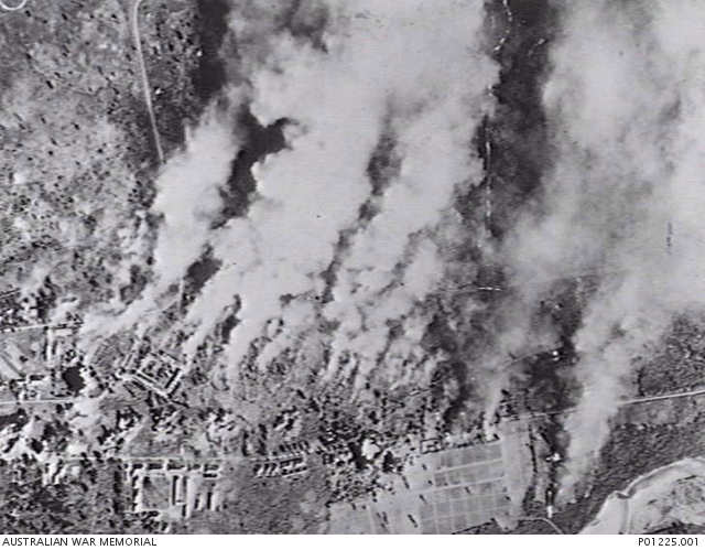 ATAMBOEA, TIMOR, NETHERLANDS EAST INDIES. 1944-06-10. AIR ATTACK ON THE ...