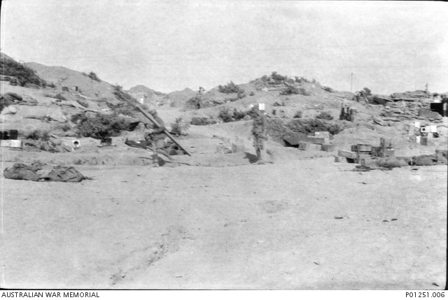 GALLIPOLI, 1915-06. VIEW OF THE HILL BEHIND LONE PINE, AT THE HEAD OF ...