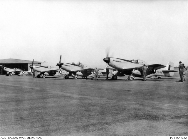 WILLIAMTOWN, NSW. 1948-01. CAC MUSTANG AIRCRAFT OF NO 78 (FIGHTER) WING ...