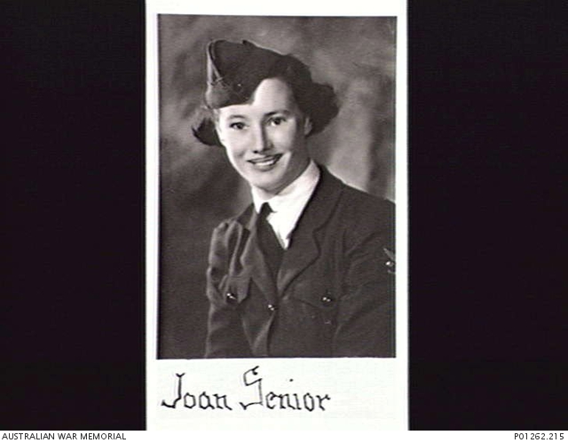 Studio portrait of Joan Senior wearing the uniform of the Women’s ...