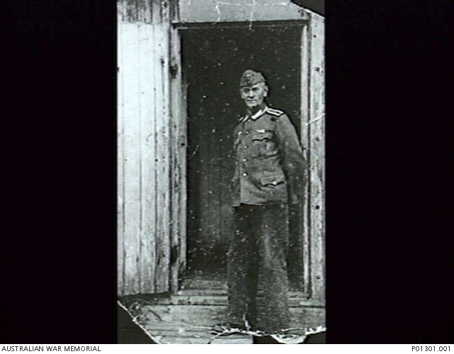 Portrait of Unteroffizier Hans Prislier, a guard of the Marlag and ...