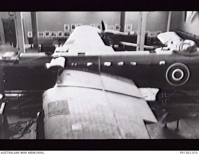 CANBERRA, ACT. 1955. AVRO LANCASTER BOMBER AIRCRAFT (W4783) `G' FOR ...