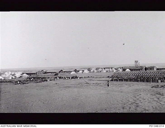 KANTARA EAST, EGYPT. C. 1941. VIEW OF THE TENTS AND BUILDINGS OF THE 2 ...