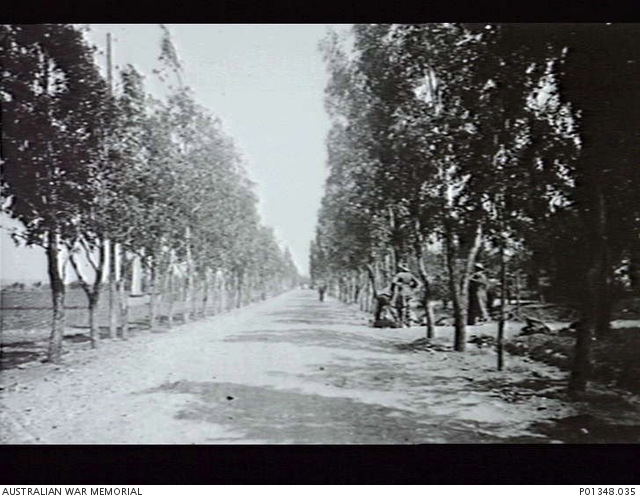 TOBRUK, LIBYA. C. 1941-03. VIEW ALONG THE ROAD TO BARCE FROM TOBRUK ...