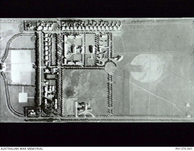 POINT COOK, VIC. C. 1935. AERIAL VIEW OF RAAF STATION POINT COOK ...