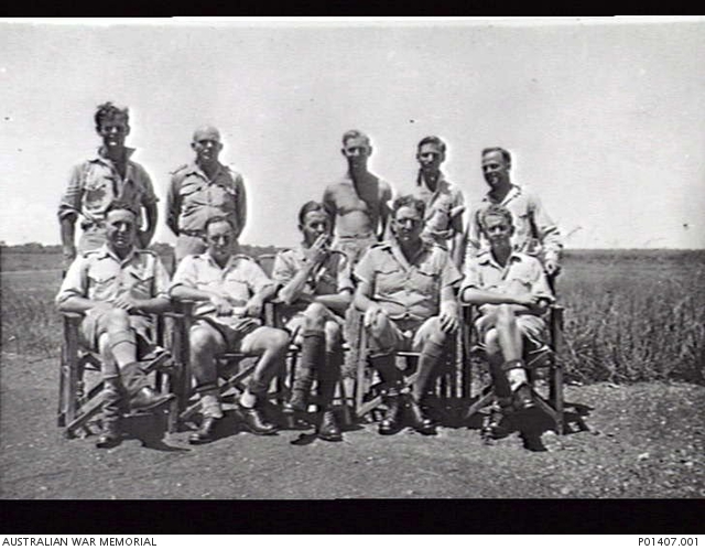 DARWIN, NT. 1 JANUARY 1945. GROUP PORTRAIT OF MEMBERS OF NO. 1 FIGHTER ...