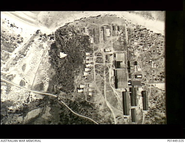 Darwin, NT. 1939-03. An aerial photograph of the abandoned Vestey's ...
