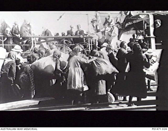SMYRNA (IZMIR), TURKEY. 1922. AN INTERNATIONAL NAVAL FORCE FROM BRITAIN ...