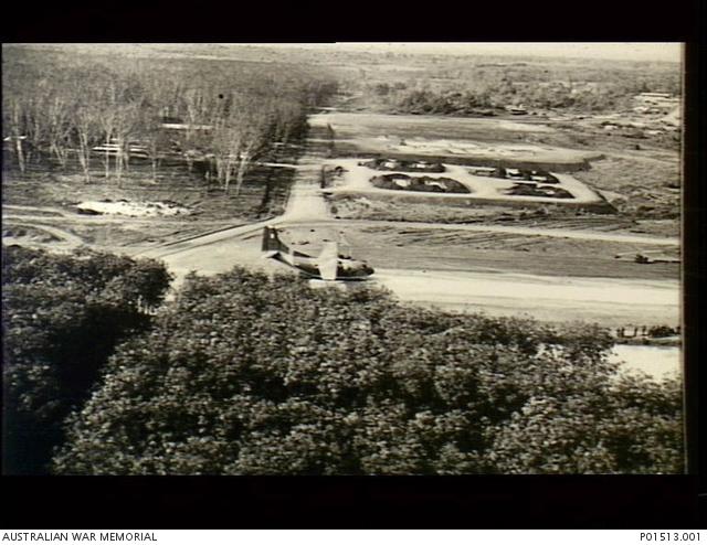 View looking south of Luscombe Field, the airstrip at Nui Dat built by ...