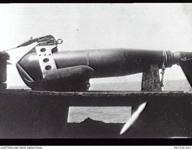 PARAVANE ON BOARD S.S. BOONAH, FORMERLY THE GERMAN - AUSTRALIAN LINER ...