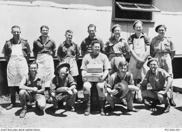 SYDNEY. 1941. GROUP PORTRAIT OF COOKS (AND BAKERS?) OF THE 6TH ADVANCED ...