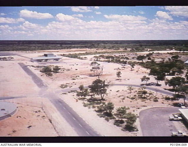 RUNDU AIR FORCE BASE, NAMIBIA. 1989-08 - 1990-04. ELEVATED VIEW LOOKING ...