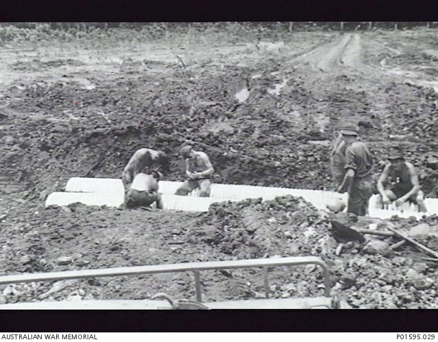 ARMCO CULVERTING BEING USED IN CONSTRUCTION OF LUSCOMBE AIRFIELD AT 1 ...
