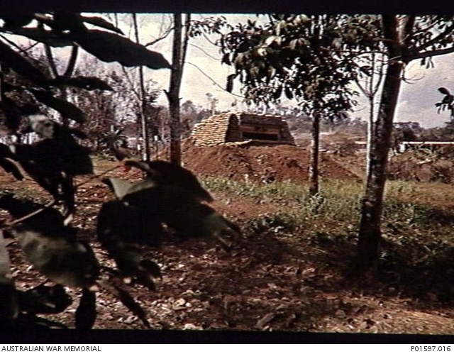 AN OBSERVATION / DEFENSIVE BUNKER BUILT BY SAPPERS OF 1 FIELD SQUADRON ...