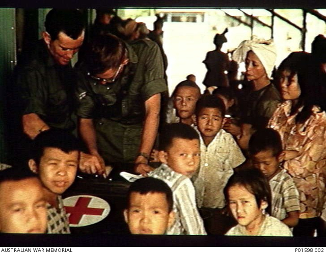HOA LONG, VIETNAM, 1967. AN AUSTRALIAN ARMY MEDICAL CIVIL AID PROGRAM ...