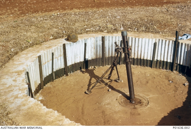MORTAR PIT OF 7TH BATTALION, THE ROYAL AUSTRALIAN REGIMENT (7RAR ...