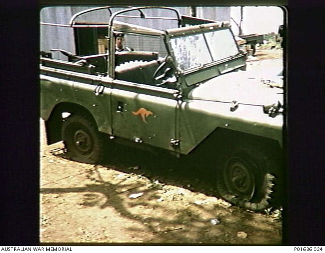 AN AUSTRALIAN LAND ROVER AT THE ROYAL CORPS OF AUSTRALIAN ELECTRICAL ...