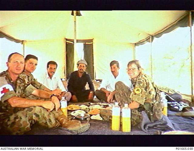 NORTHERN IRAQ. 1991-06. MEMBERS OF `CHARLIE' TEAM, THE ARMY MEDICAL AID ...