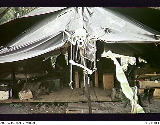 NUI DAT, VIETNAM. C.1968-07. BASE TENT OF PRIVATE GEORGE POTTS AND ...