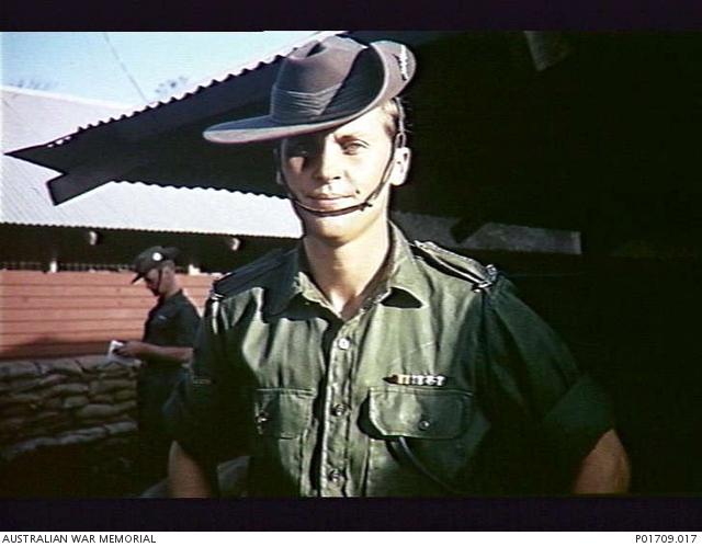 VUNG TAU, VIETNAM. C.1969-01. LANCE CORPORAL GRAEME LITTLEJOHN, `D ...