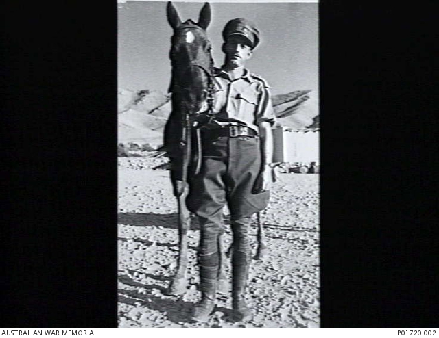 SYRIA, 1941. CAPTAIN HARRY SUNDSTROM, TRANSPORT OFFICER, LIGHT AID ...