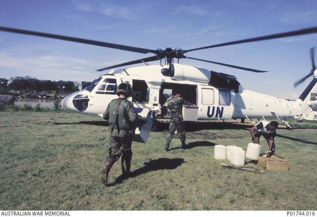 Cambodia, 1993-05-24. Australian soldiers serving with the United ...