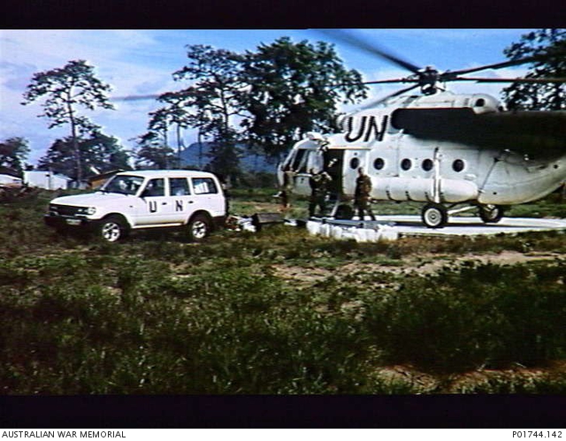 Cambodia, 1993-06-15. Australian soldiers serving with the United ...