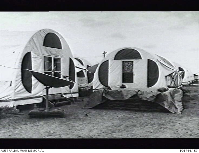 Battambang, Cambodia, 1993-05. View of some of the collapsible ...