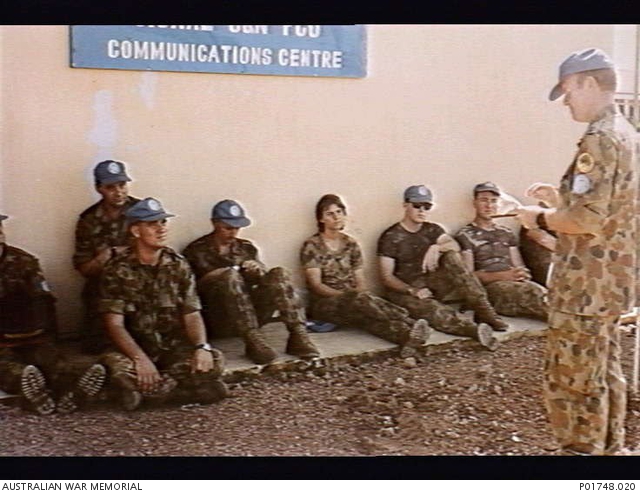 Australian soldiers of 2 Signal Squadron, Force Communications Unit ...