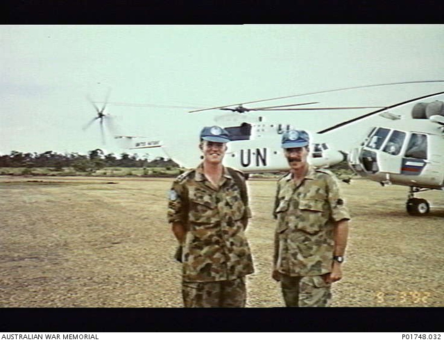 Lieutenant Colonel Steve Ayling (left), Commanding Officer (CO) of the ...