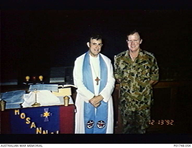 Lieutenant Colonel Steve Ayling (right), Commanding Officer (CO) of the ...