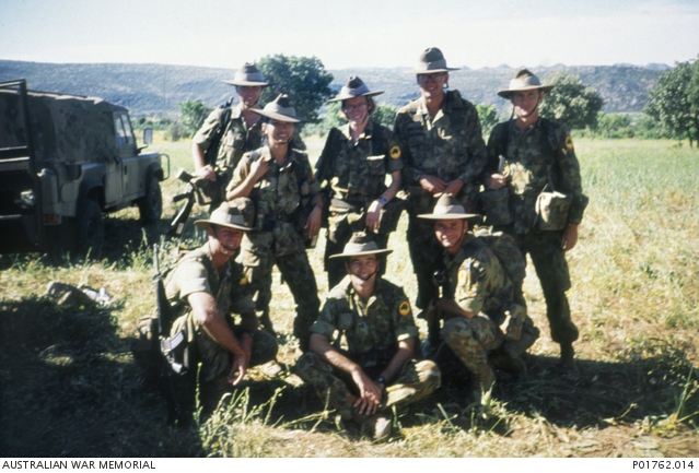 Northern Iraq. 1991-06. Outdoor group portrait of medical officers of ...