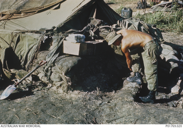 Fire Support Base (FSB) Coral. Sergeant R J Creek, 102 Field Battery ...