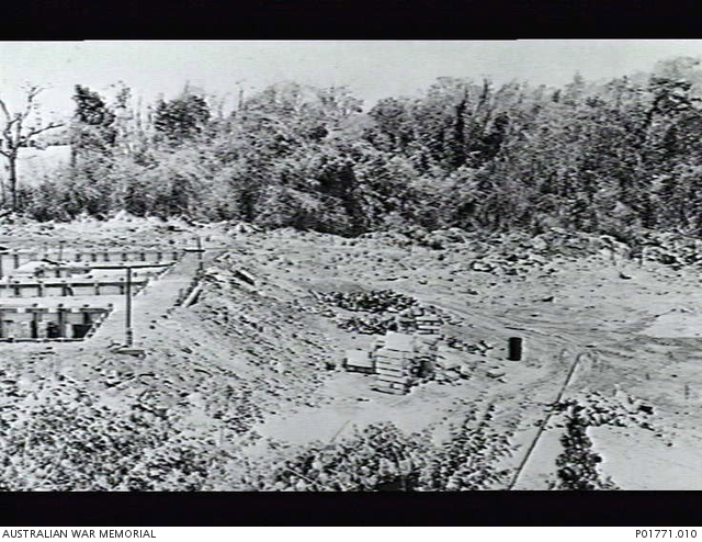 The rear of the bulk ammunition dump for 102 Field Battery, Royal ...