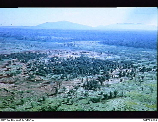 Aerial view looking westward of Fire Support Base (FSB) Lion shortly ...