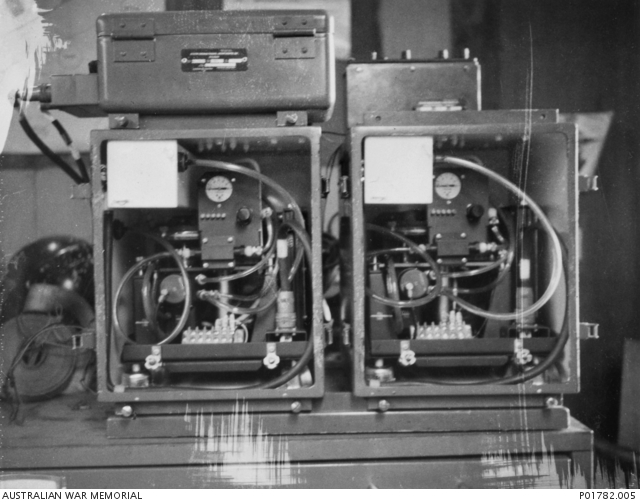 View of the internal mechanism of an Airborne Personnel Detector Mk3 ...