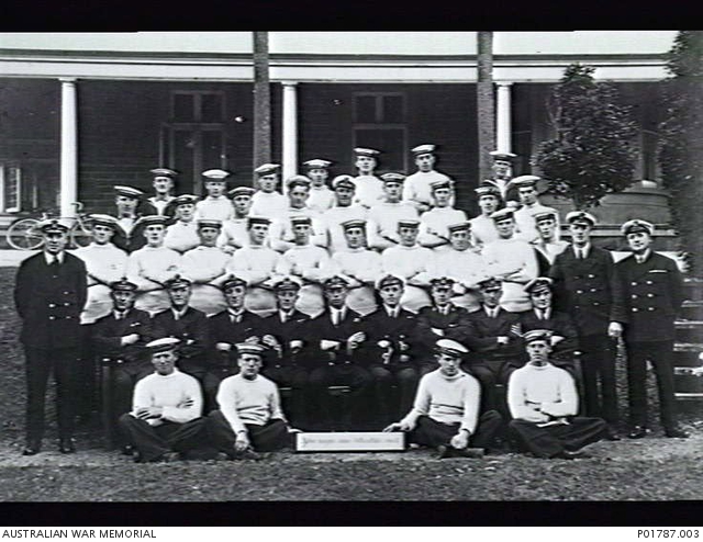 Group portrait of submariners of the Royal Australian Navy (RAN). The ...