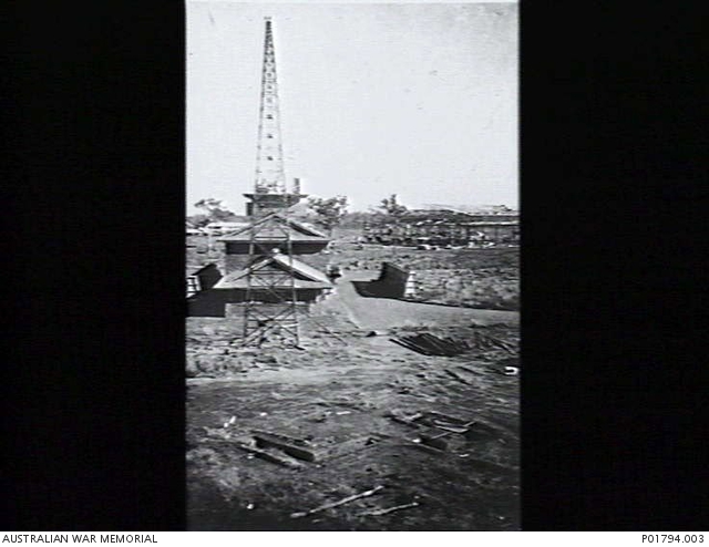 Darwin, NT, c. 1942-01. View of part of RAAF Headquarters (HQ), with a ...