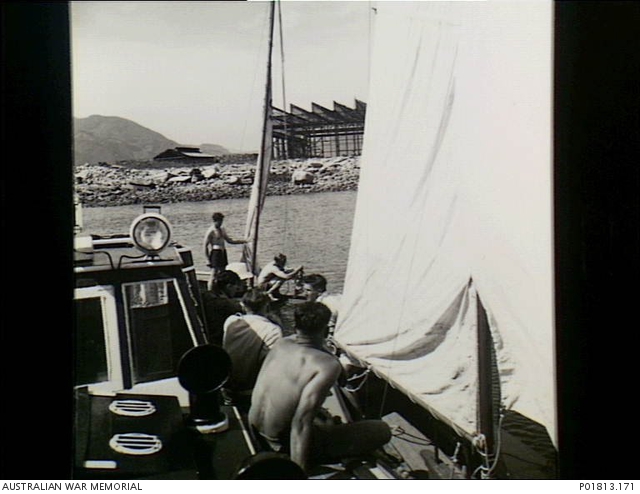 Hiro or Okayama, Japan, 1948-05. On a sunny day, members of the 67th ...