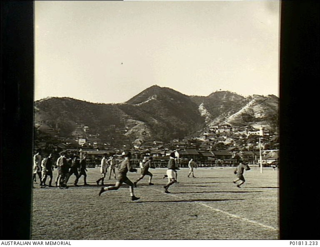 Okayama, Honshu, Japan, 1948-12-04. Two teams from the 67th Infantry ...