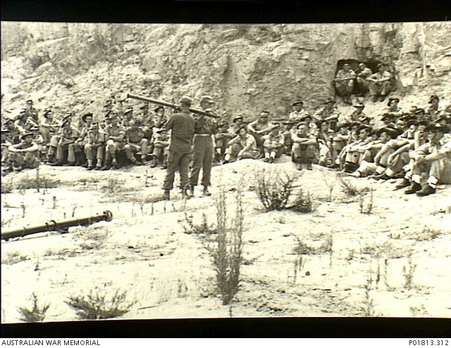 Hiro, Japan, 1950-08-09. A large group of soldiers from the 3rd ...