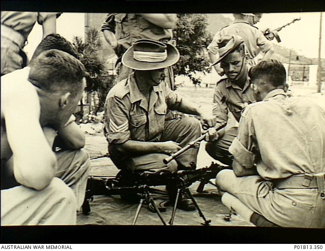 Hiro, Japan, 1950-08. Members of the 3rd Battalion, The Royal ...