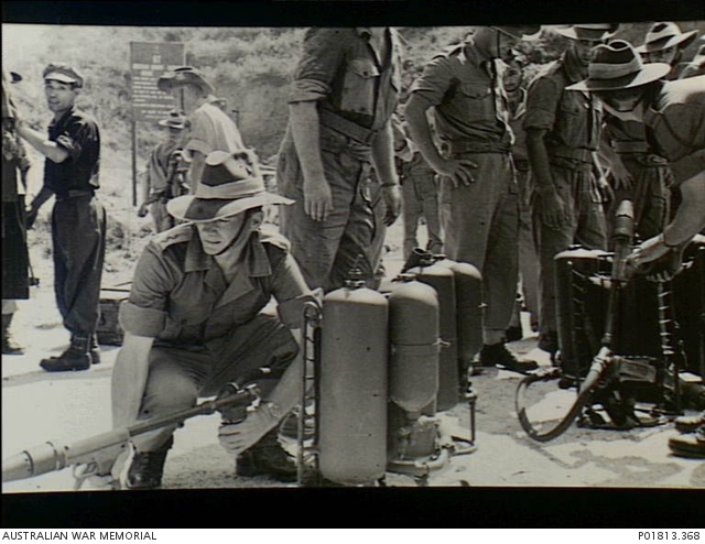 Hiro, Japan, 1950-09. Members of the 3rd Battalion, The Royal ...