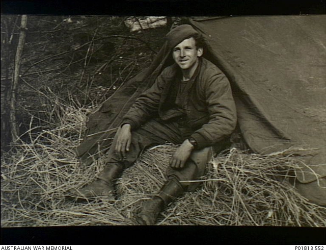 North Korea, 1951. Private (Pte) Arthur Prior of the Signals Platoon ...
