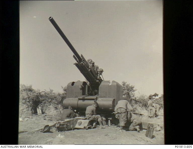 Korea, c. 1950-10. US Army soldiers setting in place an American ...