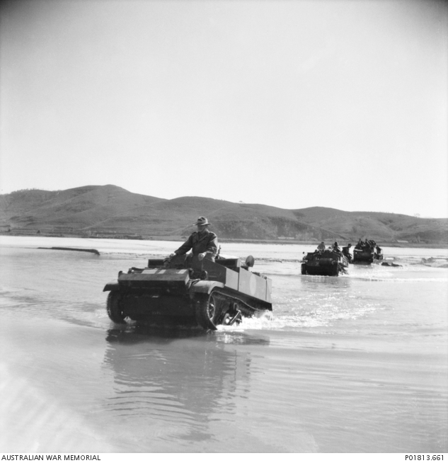Probably Chongchon River near Anju, North Korea, 1950-11. In single ...
