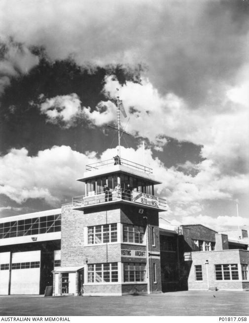 Canberra, ACT, ? 1946-03-24. The control tower at the RAAF Station ...